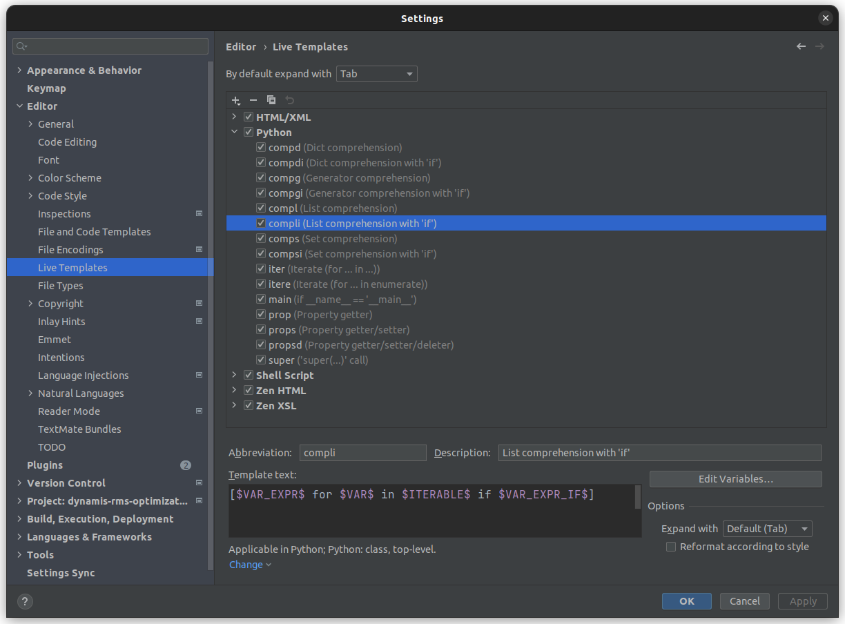 Introducción a Templates de Pycharm - Damavis Blog