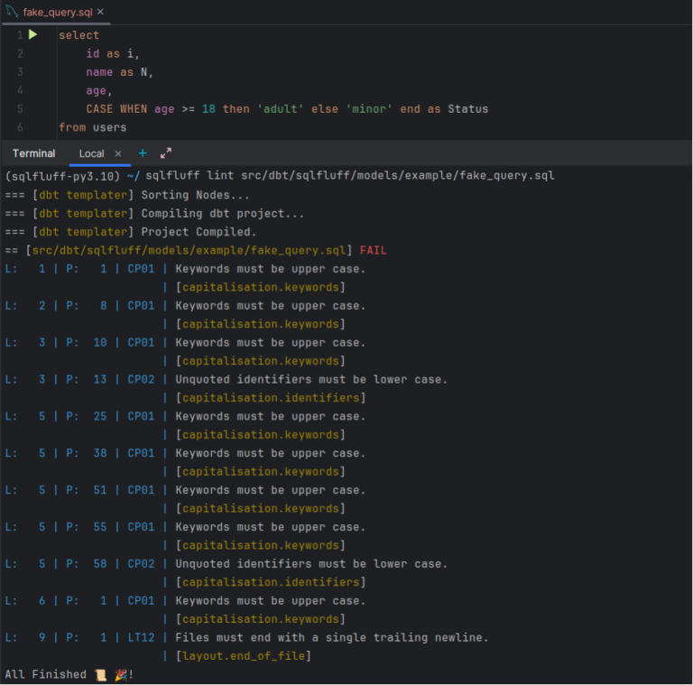 SQL Optimisation with SQLFluff - Damavis Blog